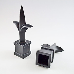 Retrospec Creations 100 Each for 3/4" Plastic Finial Tops for Iron Picket Fence Triad Spear - #50-34