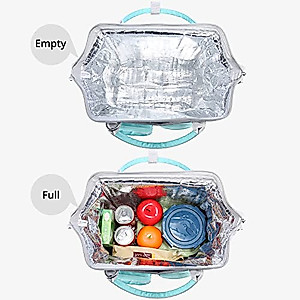 LOVEVOOK Lunch Bag for Women, Large Lunch Bag, Water Resistant Lunch Box for Women, Lunch Tote with Removable Shoulder Strap, Lunch Cooler for Work, Picnic, Travel