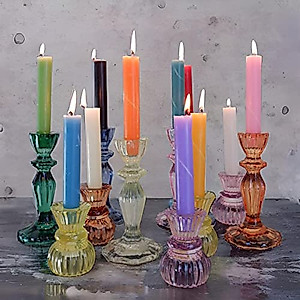 Candlestock Hippie Drippy Drip Candles - Pack of 11 Dripping Taper Candles - Wine Bottle Melting Candles (1 of Each Color)