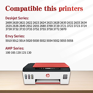 Foiset Remanufactured Inkjet 65XL (1 Black, 1 Color) Replacement for HP 65XL 65 XL Ink Cartridge for Envy 5055 5052 5058 DeskJet 3755 2655 3720 3722 3723 3752 3758 2652 2624 High Yield