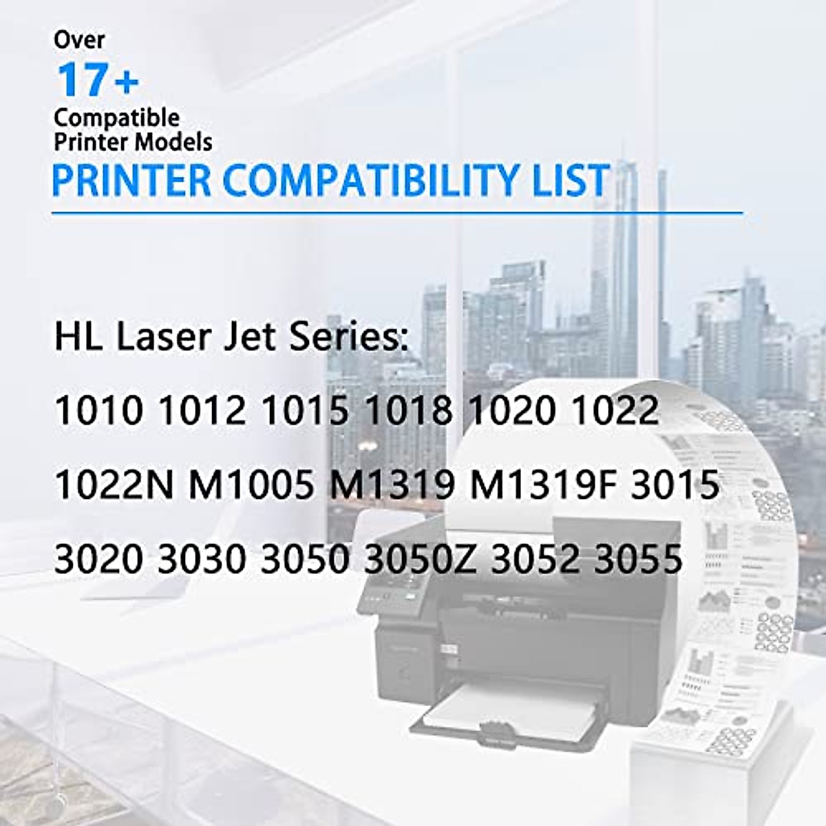NineLeaf (3000 Pages per Compatible Toner Cartridge Replacement for HP 12X Q2612X 12A Q2612A High Yield Use with Laser Jet 1020 1012 1010 1018 1022 3030 3050 3015 3052 3055 M1319F Printer (2PK Black)