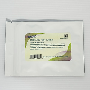 Mercury Concentration Test Strips in Water and air, 30 Pieces of Test Strips Fast and Easy to use. SAXD 2024
