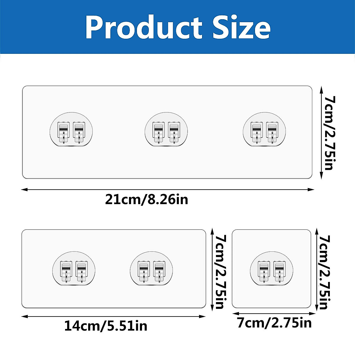 14 Pack Shower Caddy Adhesive Replacement,Shower Shelf Adhesive No Drilling Adhesive Shower Hooks Strong Adhesive Wall Hooks Waterproof Adhesive Hooks for Shower Caddy