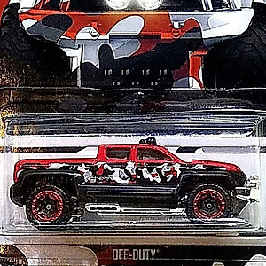 Hot Wheels Camouflage Truck Series - DWF47 ~ Red Off-Duty Pick-up Truck ~ 8/8