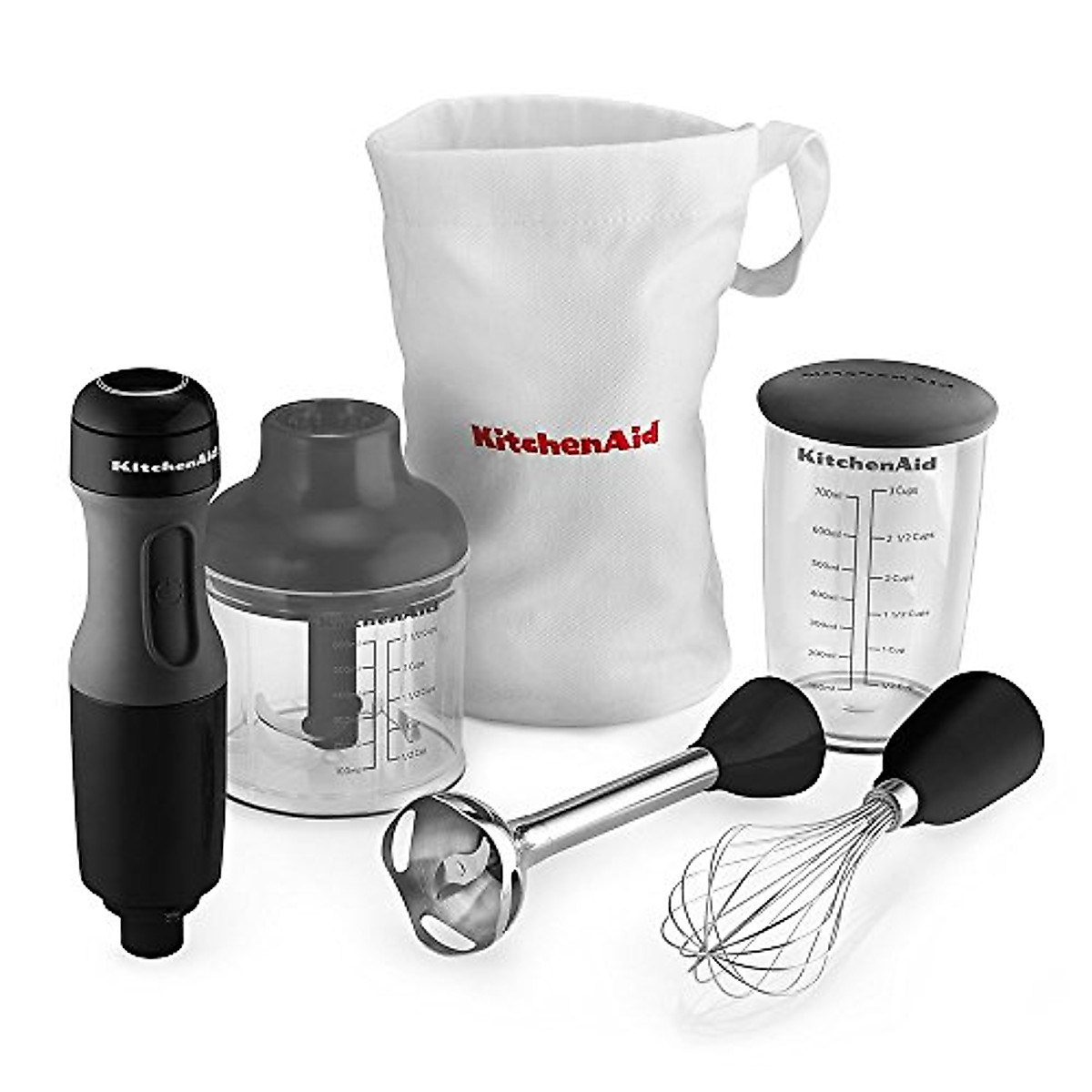 KitchenAid KHB2351OB 3-Speed Hand Blender - Onyx Black (Renewed)