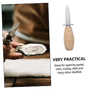 UPKOCH 1pc Consumption Knife Crab Opener Ar Multitool Oyster Opening Tool Cookies Cutter Kitchen Utensil Sets Household Tool Set Multifunctional Seafood Tool Kitchen Supply Wood Gadgets
