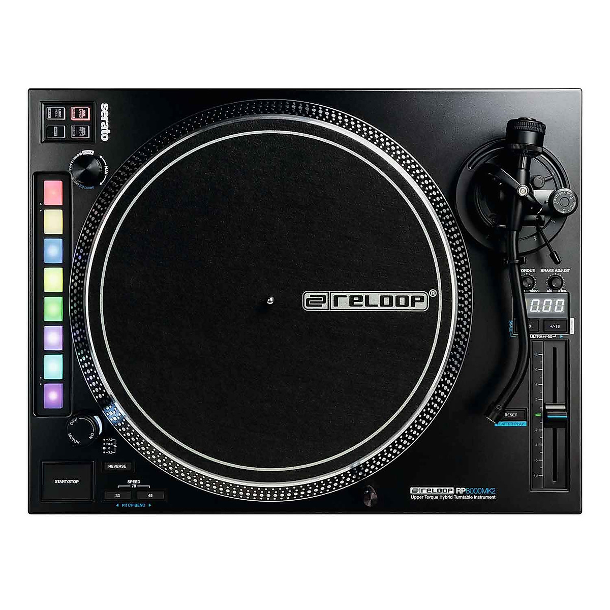 Reloop RP-8000 MK2 Advanced Hybrid Torque Turntable w/ MIDI