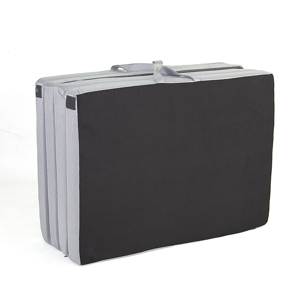 American Furniture Alliance Adult Quadfold Hide 'A Mat, Black/Charcoal, Full Folding-Mattress