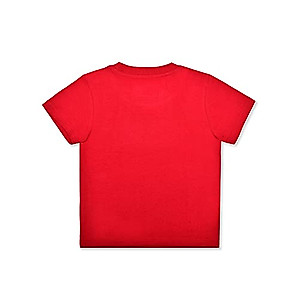 Sesame Street Boys’ Tee and Short Set for Infant and Toddler – Red/Blue