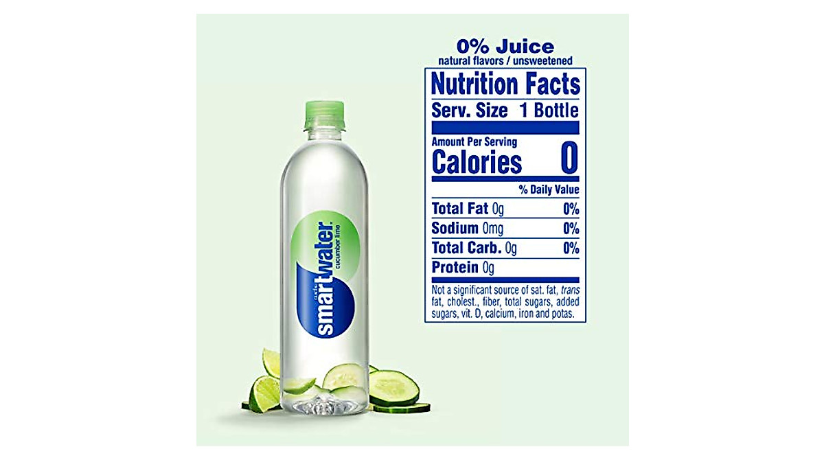 Smartwater Cucumber Lime - Refreshing Hydration (Pack of 12)