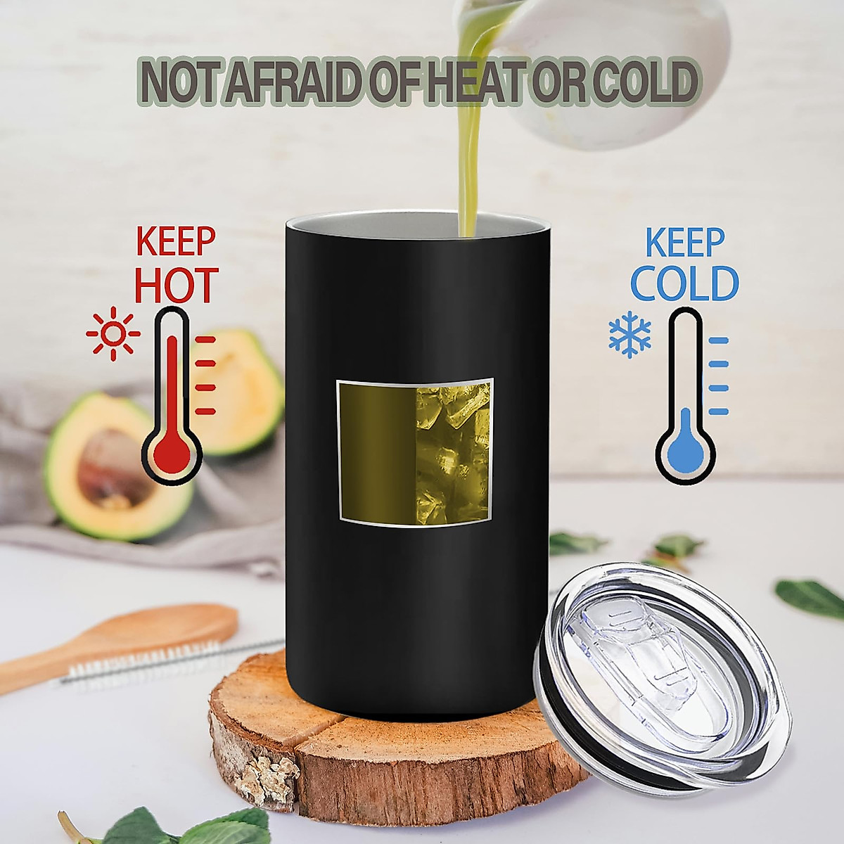 16 Pack Tumblers Blanks Bulk Skinny Straight Tumbler Stainless Steel Double Wall Insulated Water Bottles with Lid & Straw for DIY Gift, 12oz Black