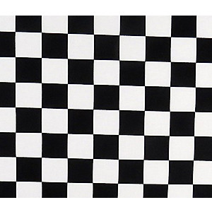 SheetWorld 100% Cotton Percale Fitted Crib Toddler Sheet 28 x 52, Black White Checkerboard, Made in USA