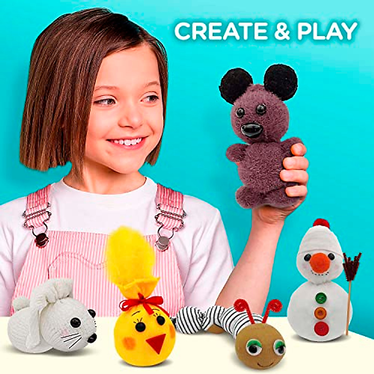 Arts and Crafts for Kids Ages 8-12 - Create Your Own Stuffed Animal Kit - Art Project for Girls & Boys Ages 7, 8, 9, 10, 11, 12