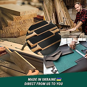 BeaverCraft Leather Strop for Knife Sharpening with Stropping Compound Knife Strop Kit LS1P1 -Stropping Leather Knife Sharpener - Stropping Kit Paddle Strop & Polishing Compound - Stropping Block