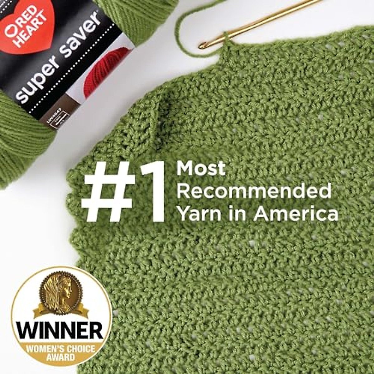 Red Heart Super Saver Amethyst Yarn - 3 Pack of 198g/7oz - Acrylic - 4 Medium (Worsted) - 364 Yards - Knitting/Crochet