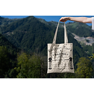 Mighty Circus Sweeney Todd's Barber Shop 100% Cotton Reuseable Grocery Tote