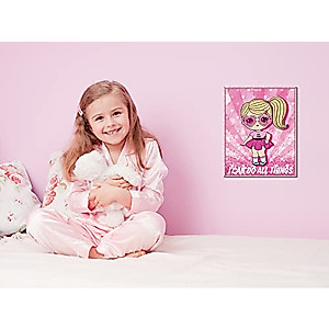 DRBLUEB 9 Pieces LOL Doll Themed Wall Art Prints Pink Cartoon Wall Poster Motivational Wall Decor Paint for Girls Bedroom Kids Teen 8inch X 10inch