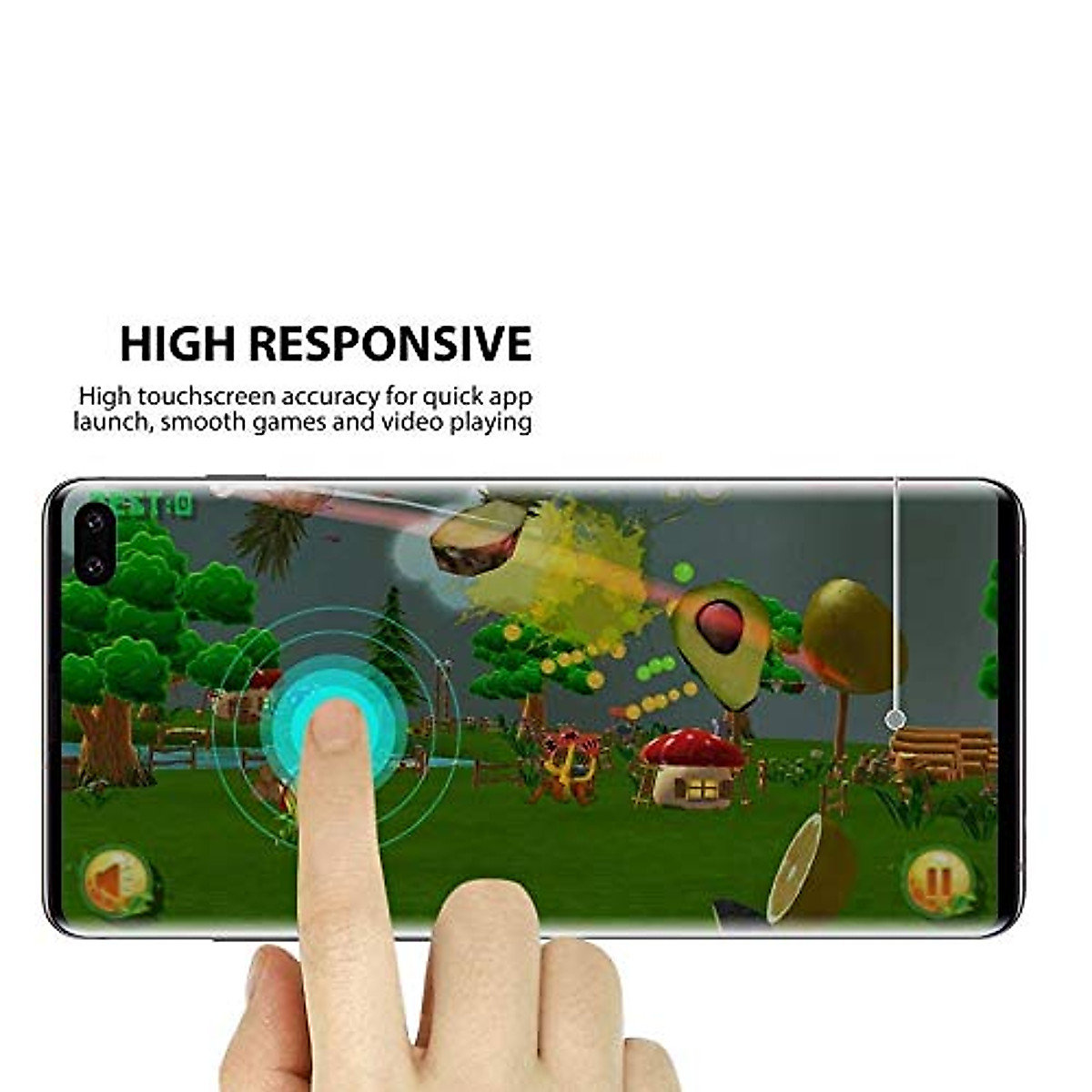 [2 Pack] YWXTW Galaxy S10 Plus Privacy Screen Protector, Tempered Glass Anti-Spy 9H Hardness Black Film for Samsung Galaxy S10 Plus, 3D Touch Anti-Peek Anti-Scratch Bubble Free Easy Install