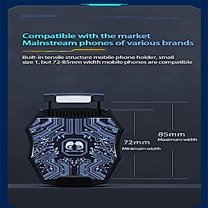 JYXDKD Universal Mobile Phone Radiator Mobile Game Cooling Artifact Portable Fan Holder Heat Sink