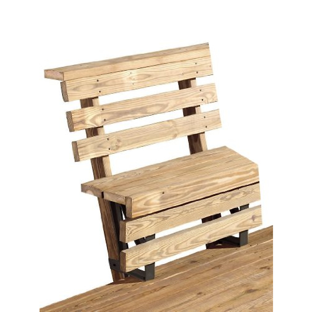 2x4basics 90172 Custom Dekmate Bench Bracket, Black, 2 Pack