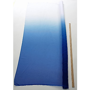 2 Tone Shade Chiffon Fabric for Dancing Clothing Wedding 30D Ombre Chiffon Fabric for Dress Gradient Chiffon Mateiral 100cm*148cm