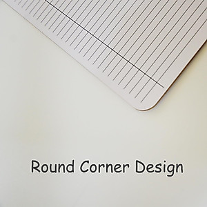 Dry Erase Notebook College Ruled Lined Board, Double Sided Dry Erase Lapboard Ruled Writing Note Pad, 9"x12" Small Whiteboard Notbook for Taking Notes at Home, Work and Student Brainstorming (2 Pack)