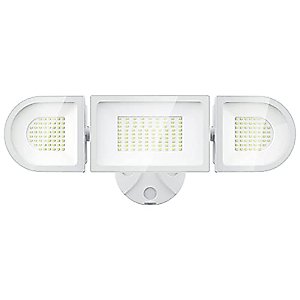 Olafus 100W Flood Lights Outdoor, 9000LM Super Bright LED Flood Light, IP65 Waterprooof Outdoor Flood Light Fixture, 3 Adjustable Heads, 6500K Daylight White Exterior Security Lights for Yard, Garage
