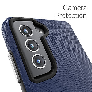 Crave Dual Guard Navy Case for Galaxy S21 FE 5G - Shockproof & Drop Protection