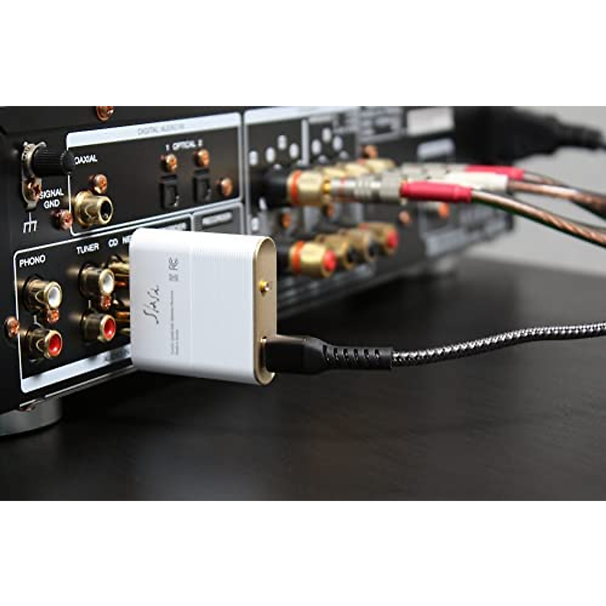 Slash3 Bluetooth 5.1 DAC Receiver - Elevate Your Home Stereo or AV Receiver with Hi-Fi Wireless Audio Streaming