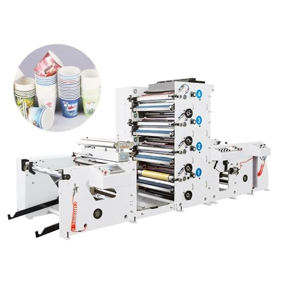 High Speed Automatic Multifunction Paper Roll Flexo Printing Machine for Paper Cup