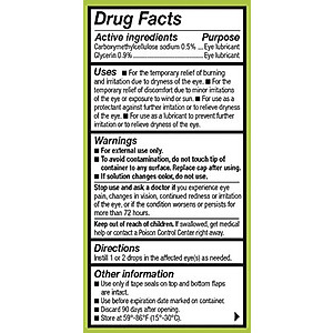 Refresh Relieva Lubricant Eye Drops, 0.33 Fl Oz Sterile, Packaging may Vary