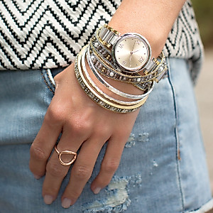 Silpada 'Karma Ring' in 18K Rose Gold-Plated Sterling Silver, Size 8, Size 8