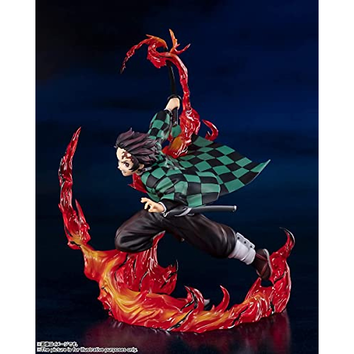 TAMASHII NATIONS - Demon Slayer: Kimetsu no Yaiba - Tanjiro Kamado Total Concentration Breathing, Bandai Spirits FiguartsZERO Collectible Statue