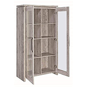 Coaster Home Furnishings Alejo 2-door Tall Cabinet Grey Driftwood