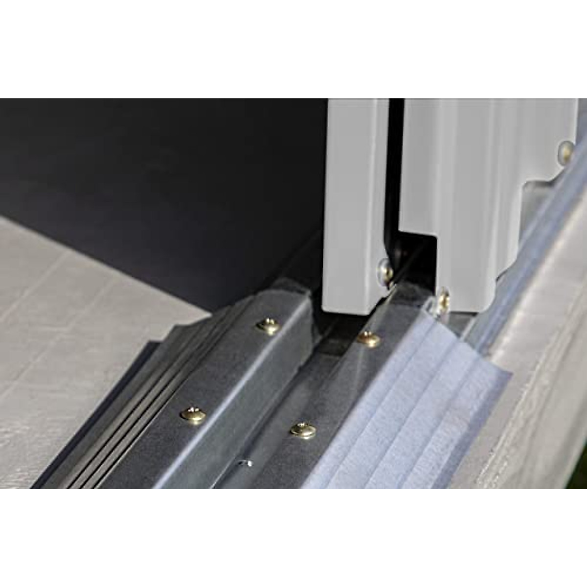 Arrow Classic Steel Storage Shed, 6x4, Flute Grey