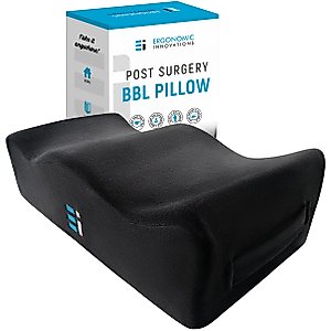 Ergonomic Innovations BBL Pillow After Surgery for Butt - Sit Better After Your Brazilian Butt Lift - Butt Pillow for Post Surgery Recovery - Supports 240 lbs (Cojin para Cirugia de Gluteos)