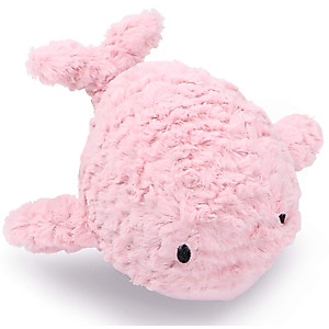 The Peanutshell Sea Sweeties Pink and Blue Crib Bedding Sets for Baby Girls | 4 Piece Nursery Set | Crib Comforter, Fitted Crib Sheet, Crib Skirt with Plush Whale