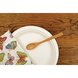 RSVP International Bamboo Kitchen Collection Reusable and Biodegradable, Spoon Set, 12 Piece