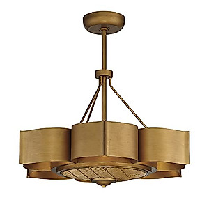 Savoy House 39-FD-125-54 Stockholm 6-Light Fandelier in Gold Patina (31" W x 12" H)