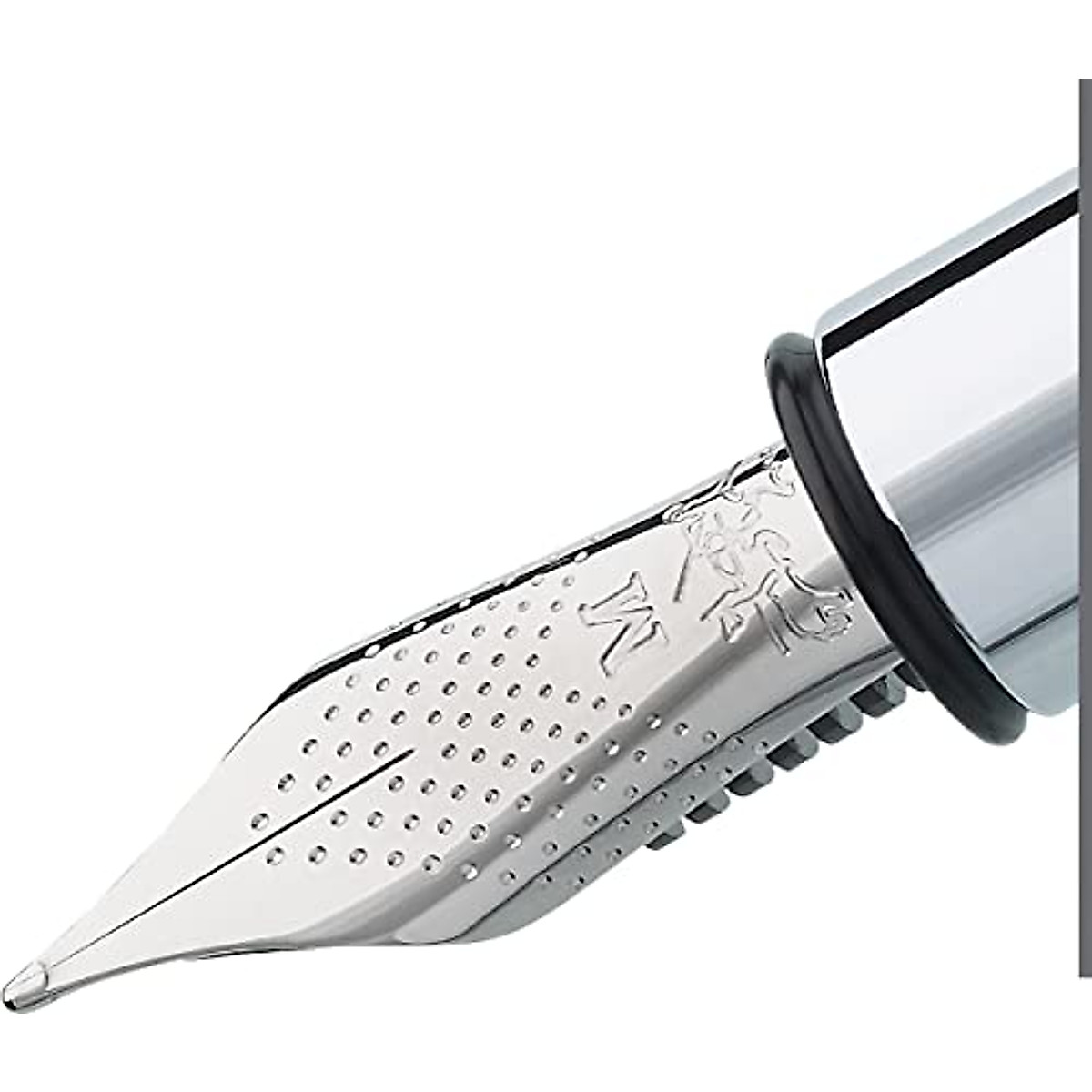 Faber-Castell Ambition 148140 Fountain Pen High-Grade Resin Nib Size M Barrel Colour Black/Silver