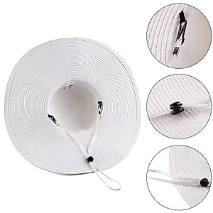 Wide Brim Sun Hat Womens - White Sun Hat Ladies Hat Women Straw Floppy Hat Beach