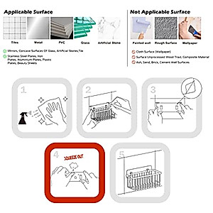 SunnyPoint Aluminum NeverRust Shower Caddy Basket Organizer Storage Shelf Rack; Adhesive Installation Pad Included (Set of 2, Grey)