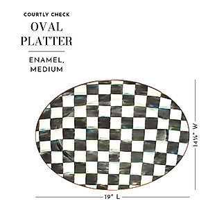 MACKENZIE-CHILDS Courtly Check Enamel Oval Platter - Medium