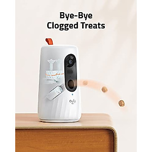 eufy Pet Camera for Dogs and Cats, On-Device AI Tracking and Pet Monitoring, 360° View, 1080p Dog Camera with Treat Dispenser, Doggy Diary, Local Storage, 2-Way Audio, Phone App, No Monthly Fee