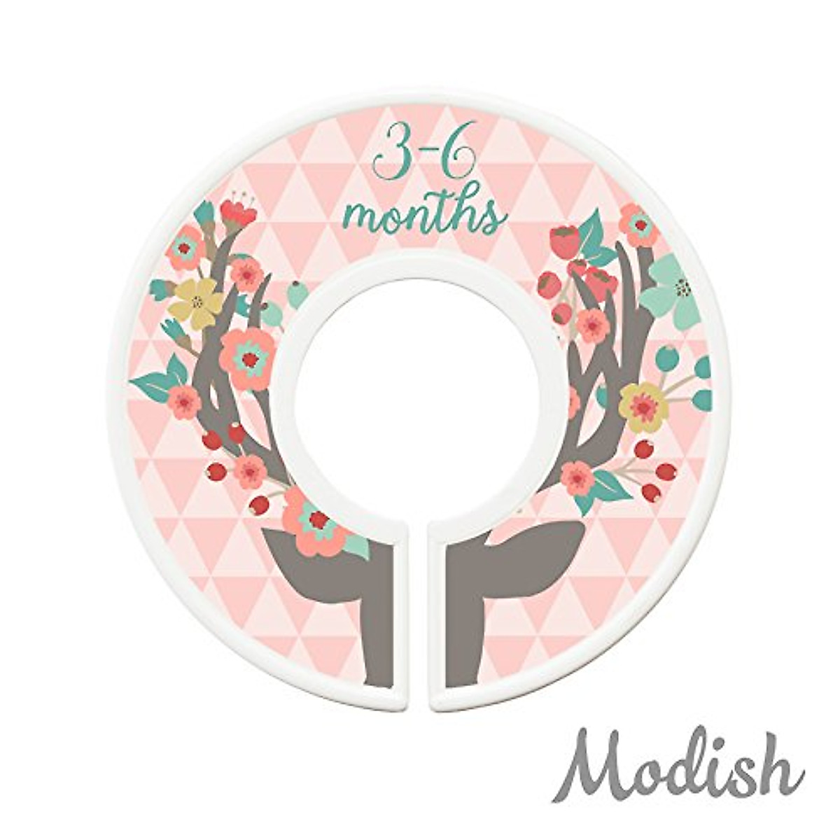 Modish Labels Baby Clothes Size Dividers, Baby Closet Organizers, Size Dividers, Baby Closet Organizers, Closet Dividers, Clothes Organizer, Nursery, Girl, Woodland, Deer, Boho, Flowers, Tan (Baby)