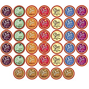 Slice Coffee Flavored Coffee, Variety Pack for Keurig K Cup Brewers, 40 Count, Pie Flavors (Blackberry, Grasshopper, Pecan, Coconut Cream, Razzleberry)