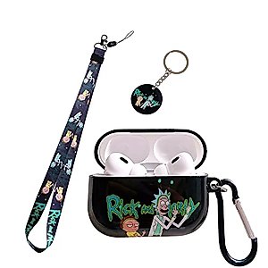 NOLEGA Fancy Funny Friendly Gestures and Unique IMD Process TPU Soft AirPods Pro 2019 Case Compatible AirPods Pro 2nd Generation Case（2022 Release） With Cartoon Lanyard Keychain AirPods Pro 1/2nd Case