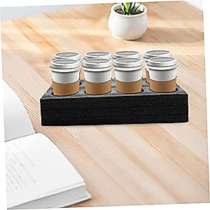 ULTECHNOVO 2pcs Milk Tea Cup Holder Foam Take Out Cup Holder Water Bottle Carrier Tray Bottle Packing Trays Cold Drinks Tray Disposable Coffee Tray Cup Carrier Epe Water Cup Storage Rack