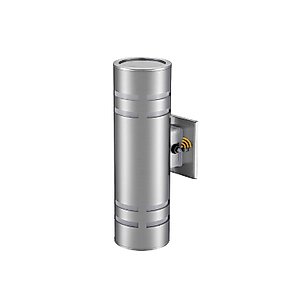 TENGXIN Outdoor Wall Light,Dusk to Dawn Modern Outdoor Wall Sconce with Stainless Steel Cylinder,Brushed Nickel Finsh Wall Mount Light,E26 Socket,IP65 Waterproof,UL Listed. ?Brushed Nickel ?