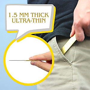 Kiridashi Craft Pocket Knife Japanese Blade Brass Handle with Sheath